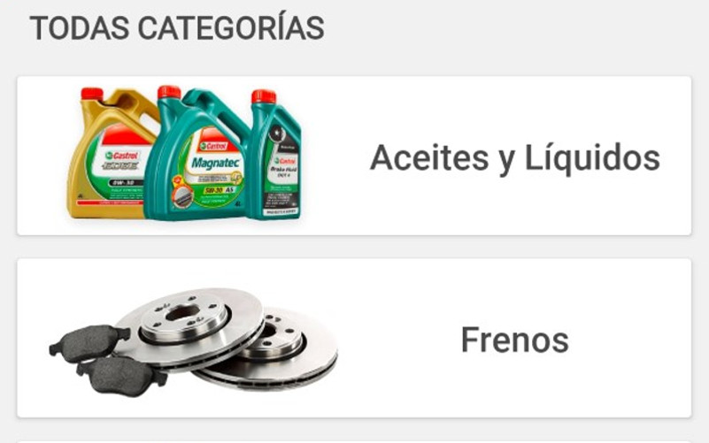 AUTODOC: piezas de recambio desde el dispositivo móvil • Consola y Tablero